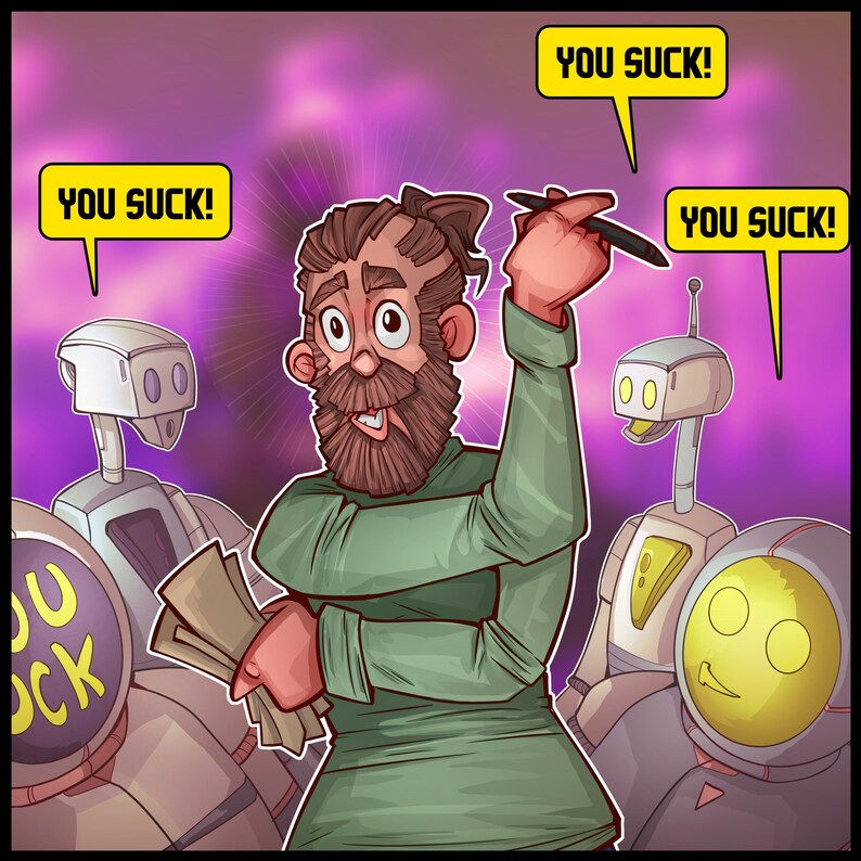 Custom Comic Caricature | Funny Cartoon Portrait From Photo | Bold ...