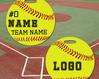 Softball tags | Etsy