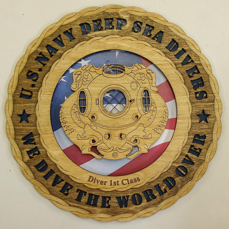 Navy Master Diver Plaque - Etsy