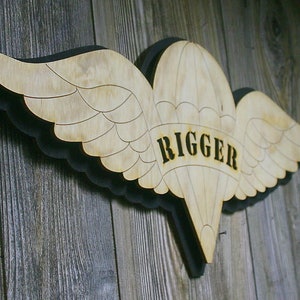 Army Rigger Wings Wall Plaque - FREE SHIPPING - Etsy