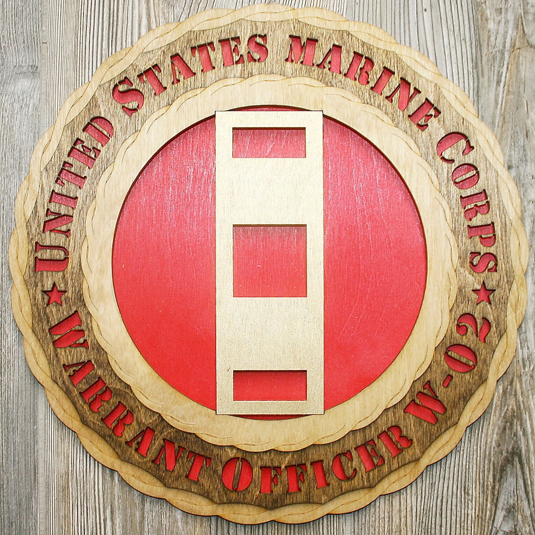 Marine Corps WO2 Warrant Officer Wall Tribute - Etsy