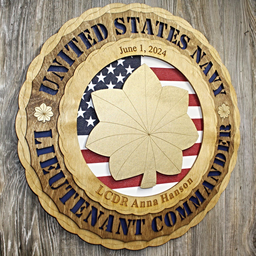 Navy Lieutenant Commander Wall Tribute - Etsy