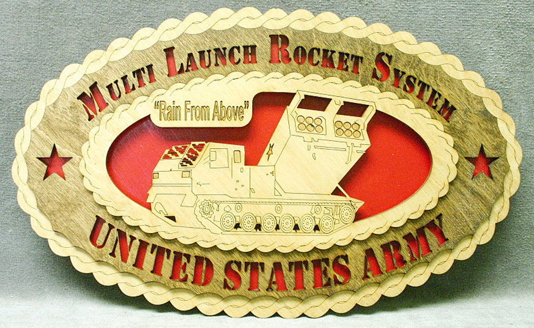 Custom 14 or 18" Army Multi Launch Rocket System Wall Tribute - Etsy