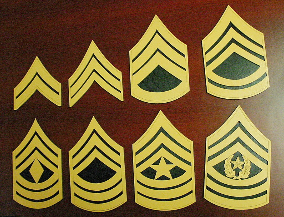 Complete NCO Ranks Set - Etsy