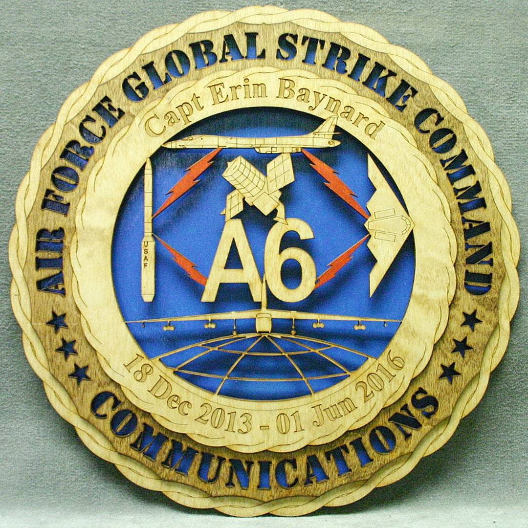 Wood US Air Force Global Strike Command Wall Tribute (12") - Etsy