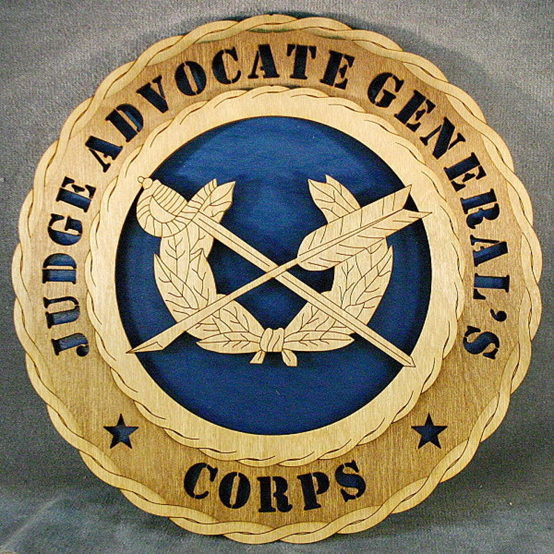 Custom 12" Wood US Army Jag Corps Wall Tribute - FREE SHIPPING - Etsy
