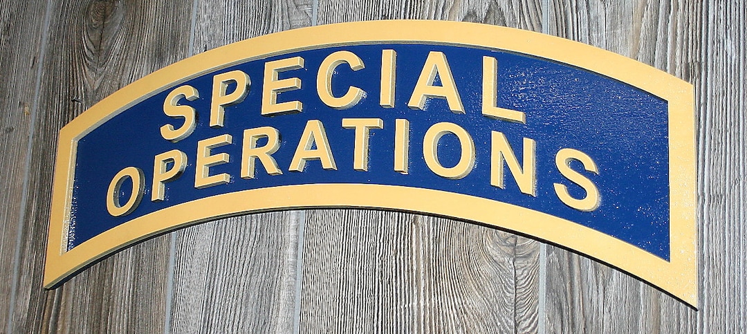 Large 18 Inch Special Operations Tab - Etsy