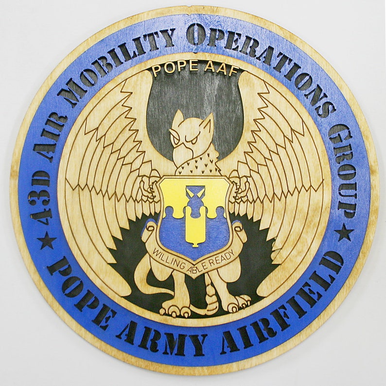 12" and 18" AF 43d Air Mobility SQ Wall Tribute - Etsy