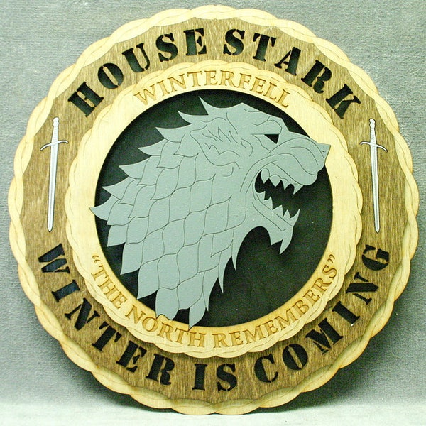 House Stark Wall Art - Etsy