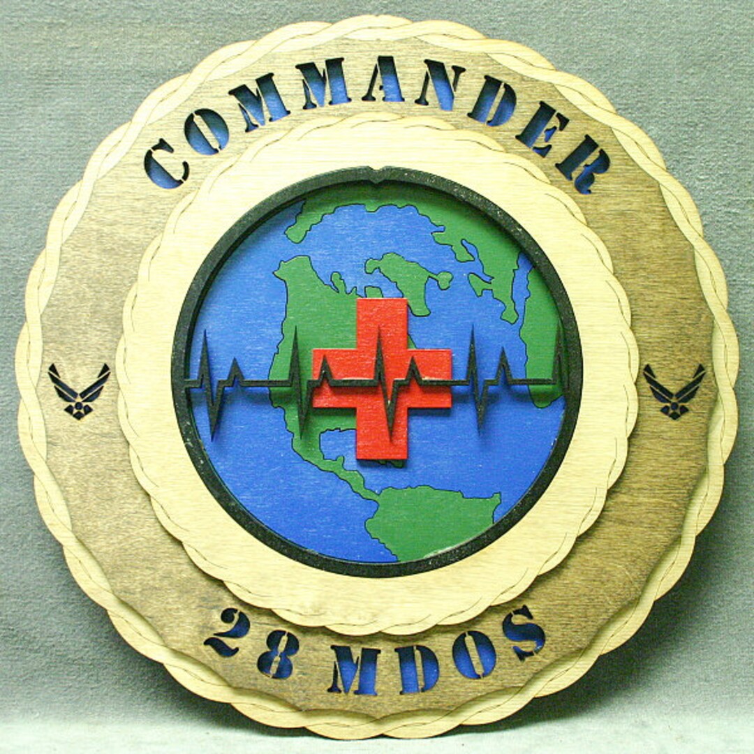Custom 12" or 18" Air Force 28th MDOS Wall Tribute - Etsy