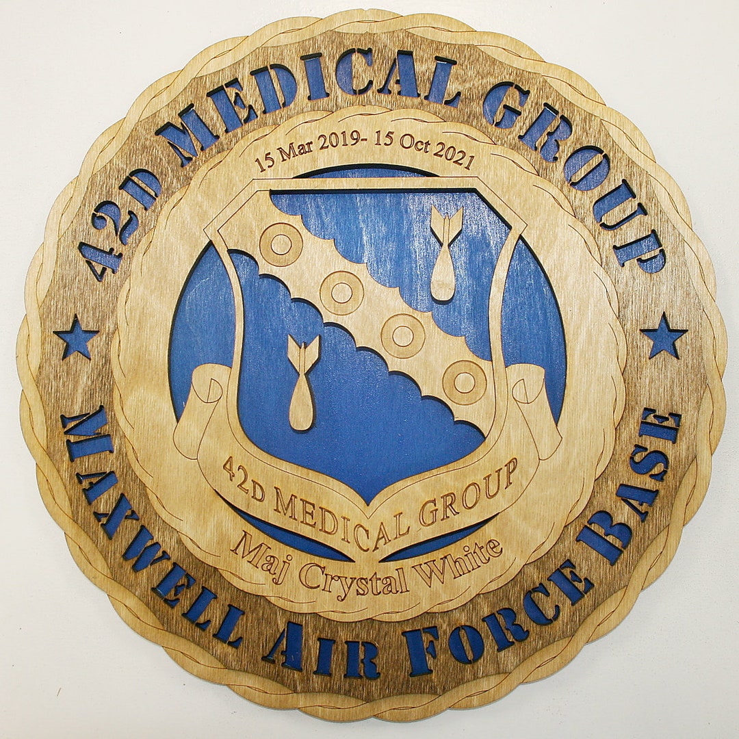 12" and 18" Air Force 42d Medical Group Wall Tribute - Etsy
