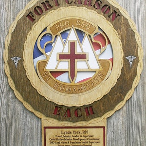 Custom 12"or 18" Wood Army Fort Carson EACH Wall Tribute - Etsy