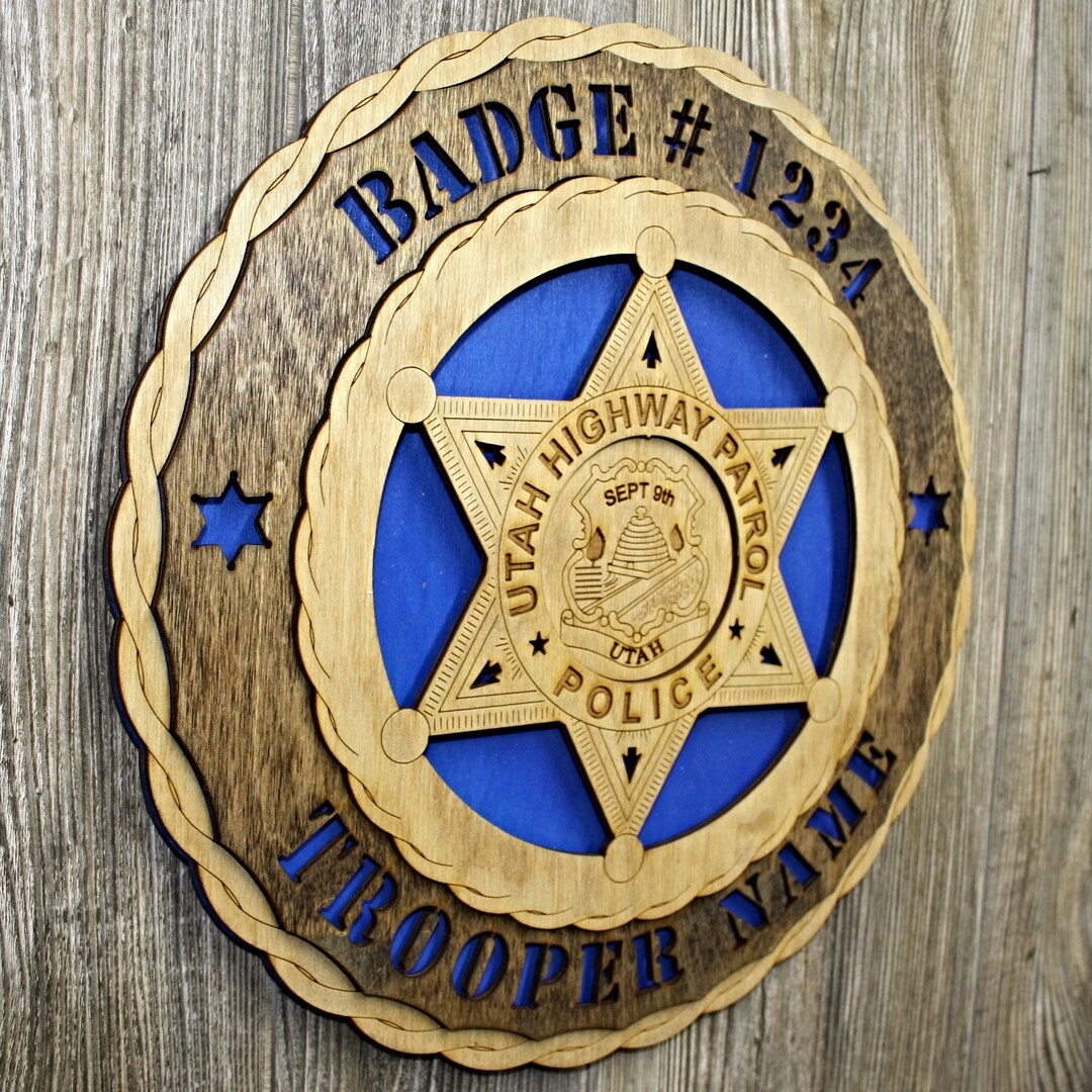Utah State Police Wall Tribute - Etsy