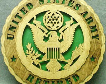 Custom 12 Wood US Army Colonel Rank Wall Tribute FREE | Etsy