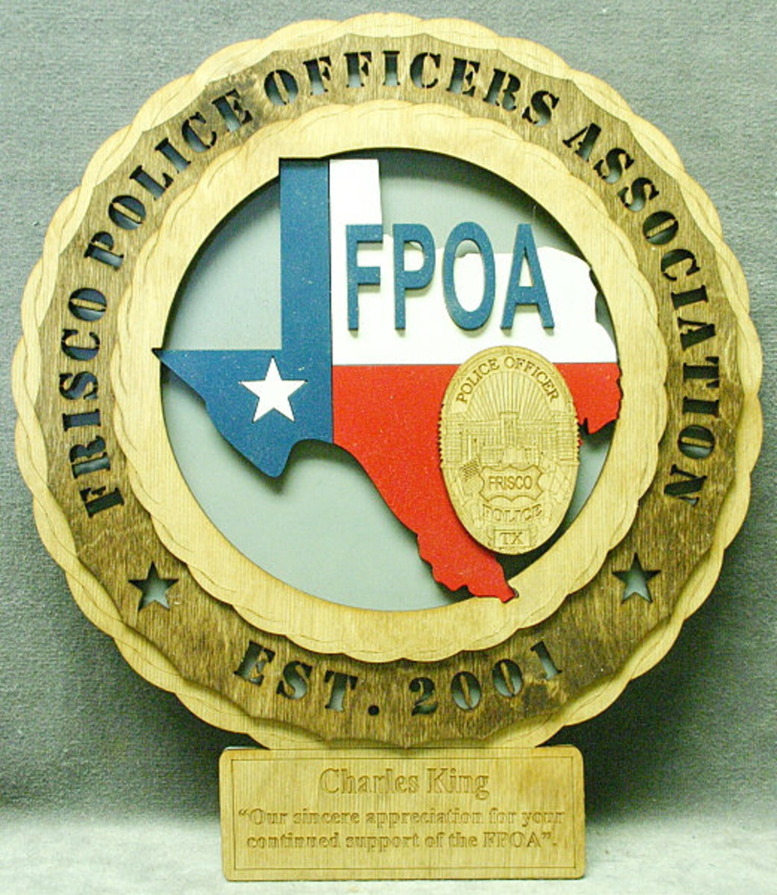 Custom FPOA Wall Tribute - Etsy