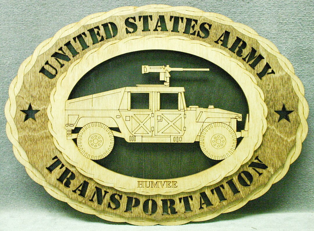 US Army Humvee Wood Wall Plaque - Transportation Tribute (12 Inch) - Etsy