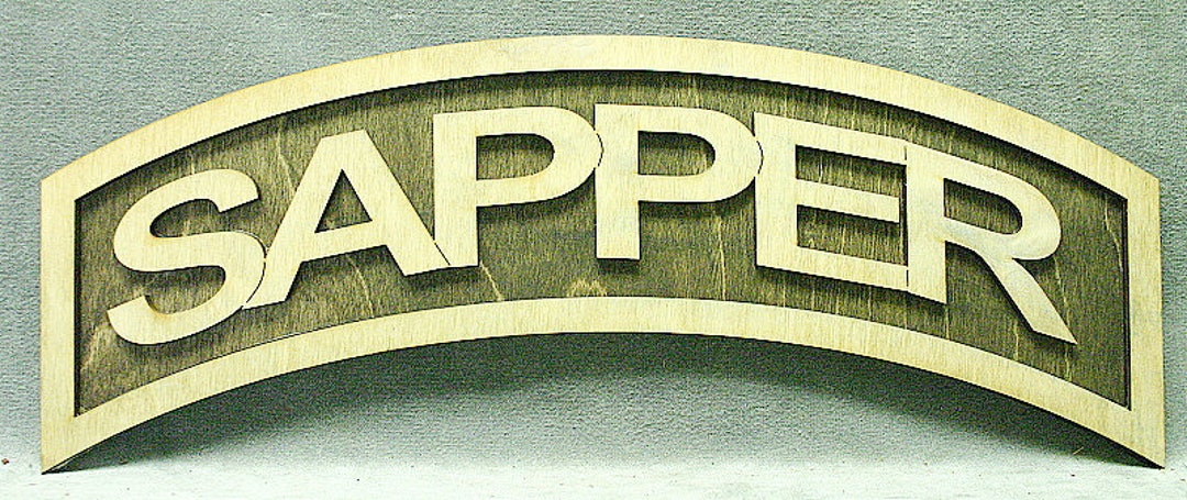 Large 18 Inch Sapper Tab - Etsy