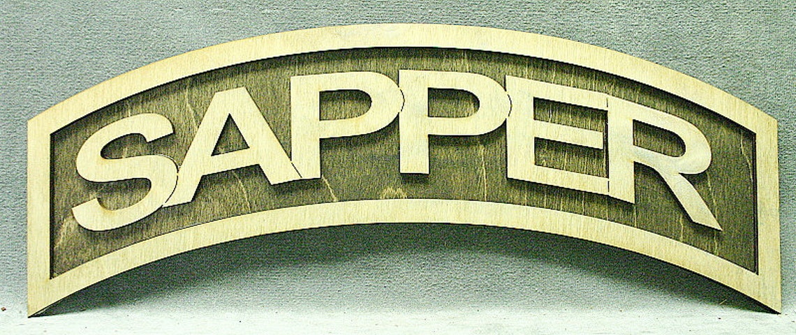 Large 18 Inch Sapper Tab | Etsy