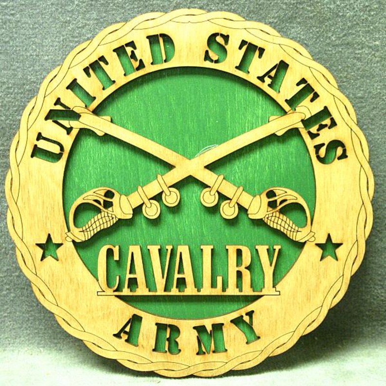 Custom 12" or 18" Army Cavalry Wall Tribute - Etsy