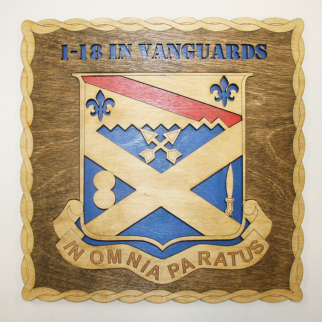 12" and 18" Army 18th Infantry Square Wall Tribute - Etsy