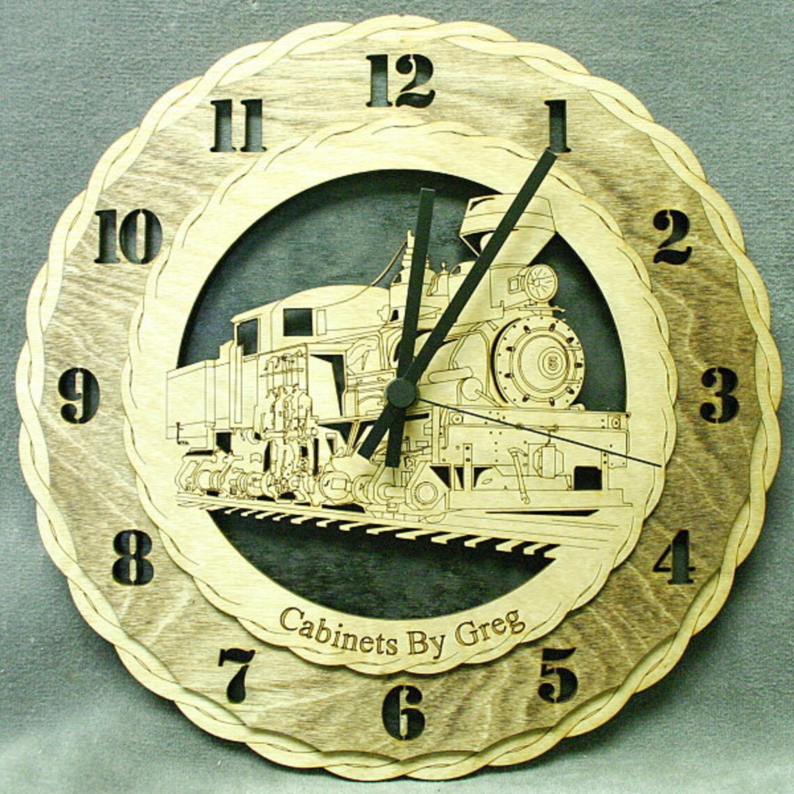 Custom 12" Train Wall Clock - Etsy