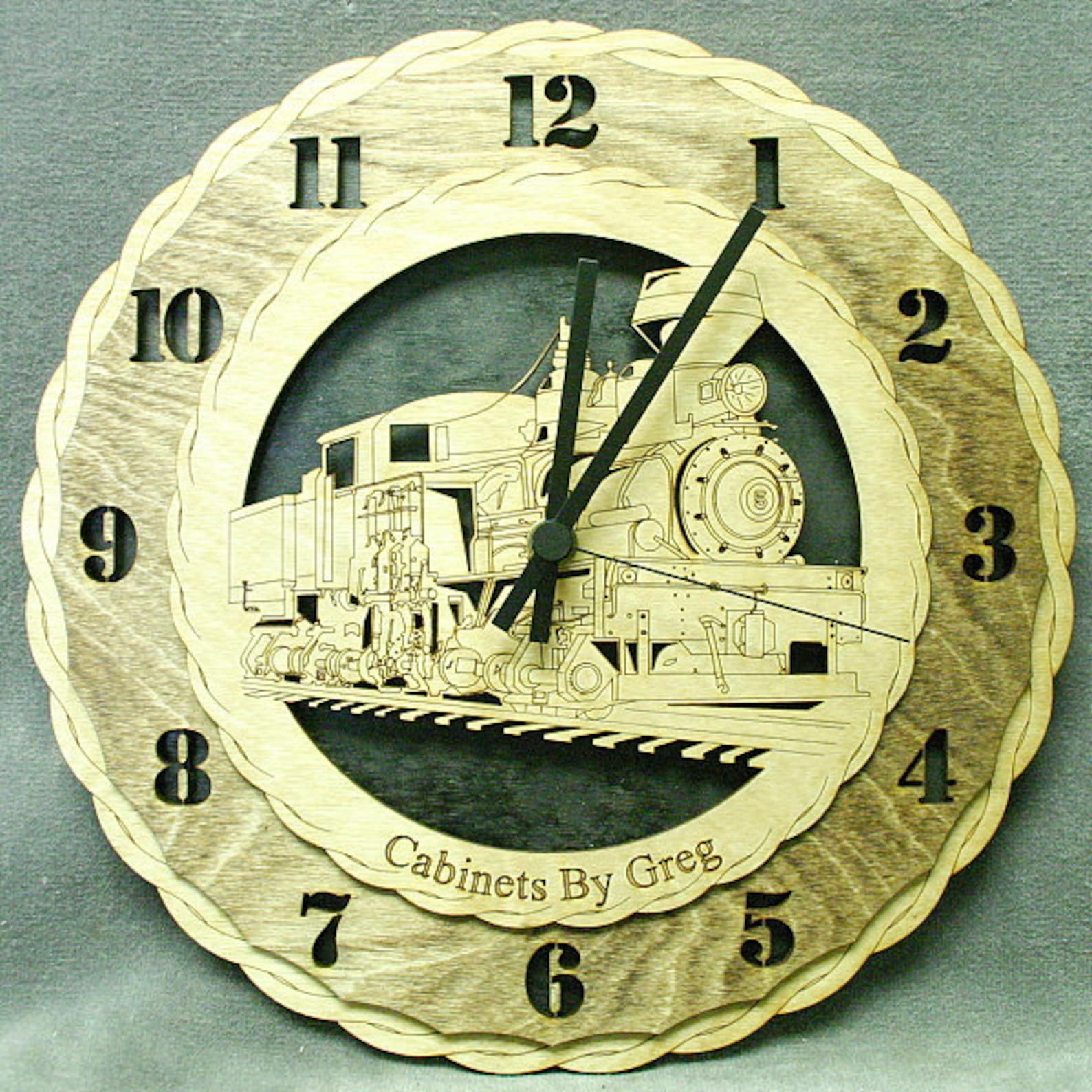 Custom 12 Train Wall Clock - Etsy