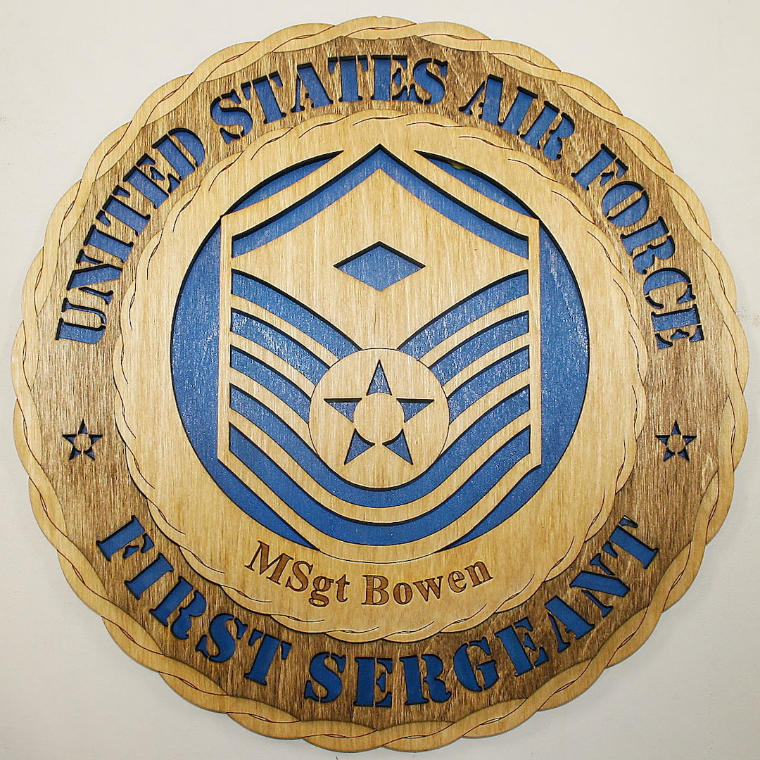Air Force First Sergeant Wall Tribute - Etsy
