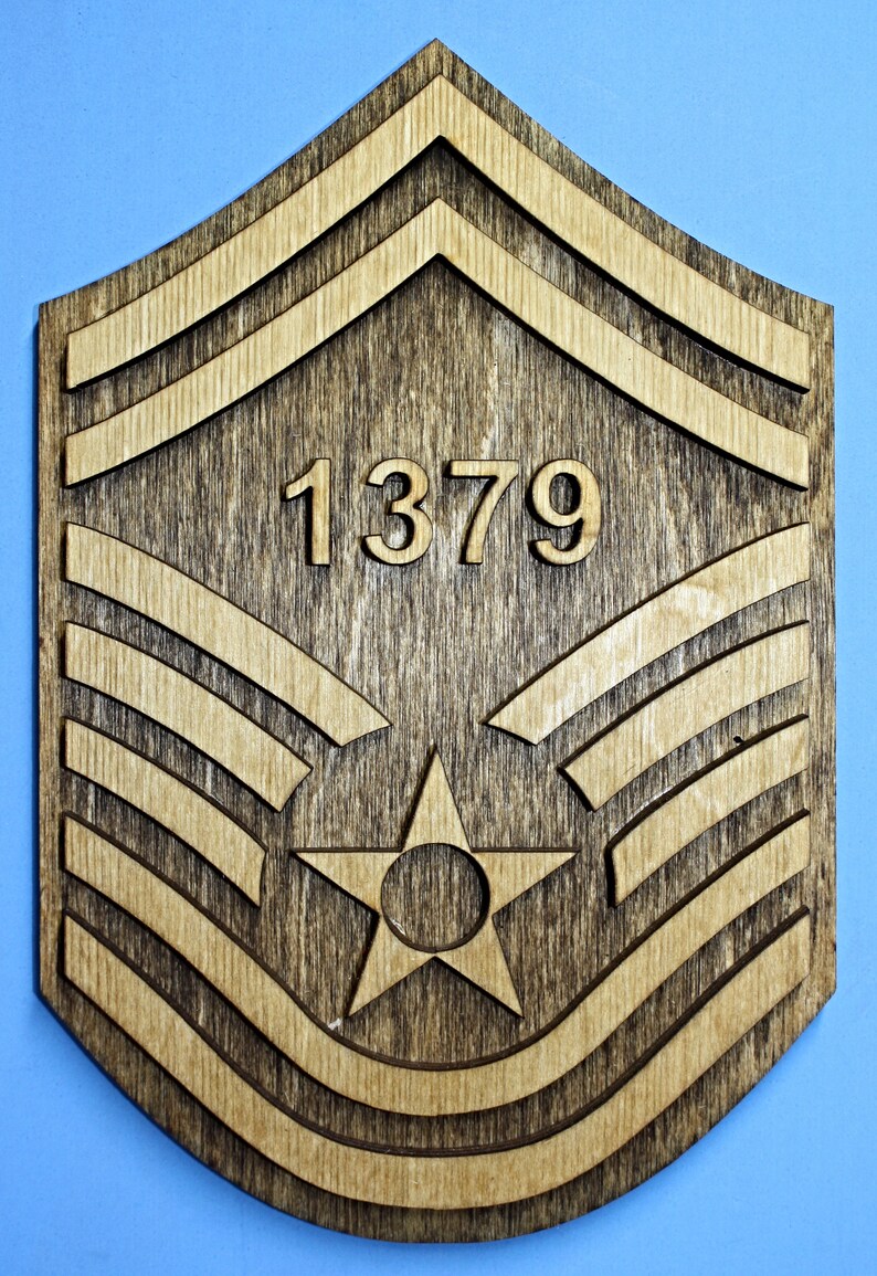 Air Force Cmsgt Rank Wall Tribute - Etsy