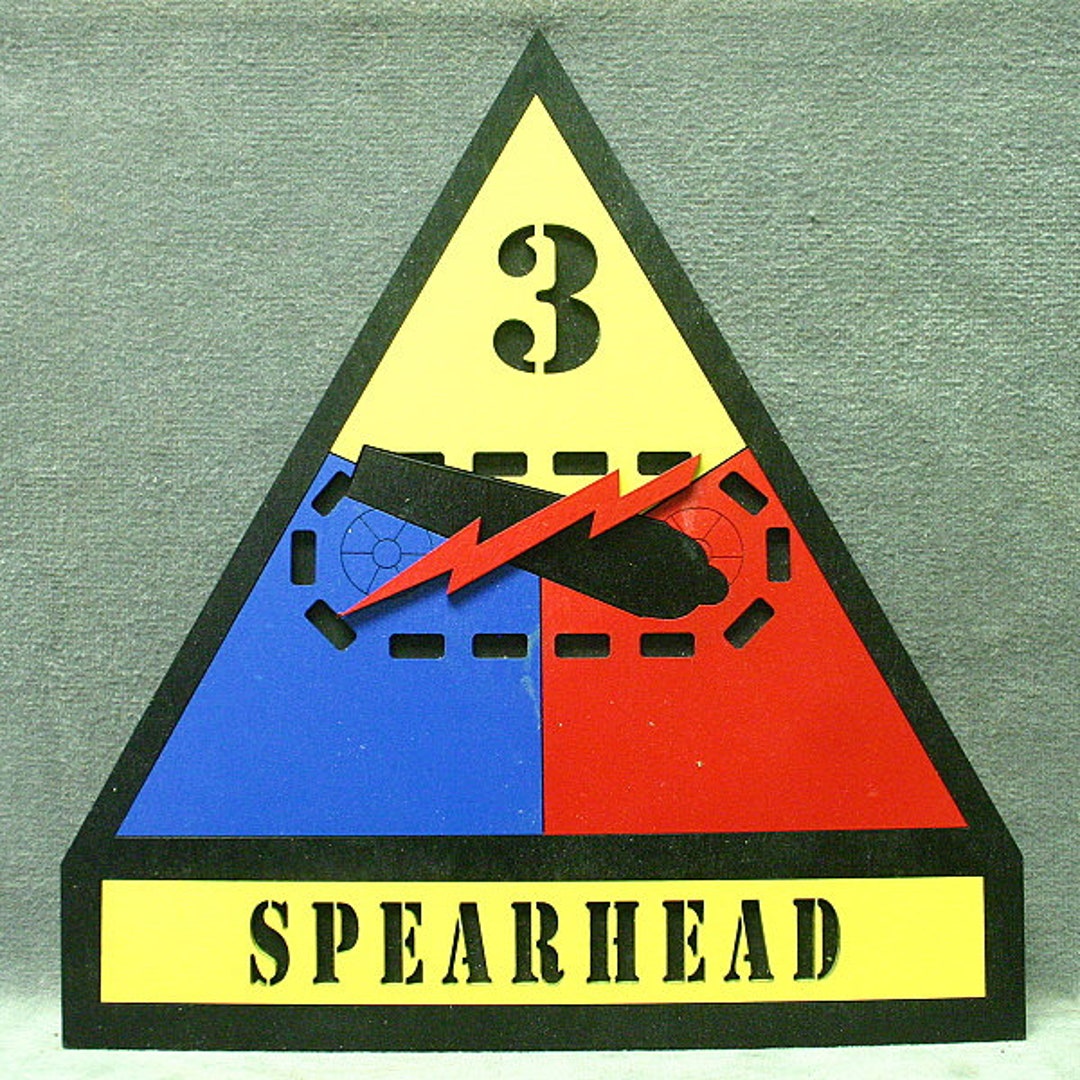3rd Armor Division Insignia Wall Plaque - FREE SHIPPING - Etsy