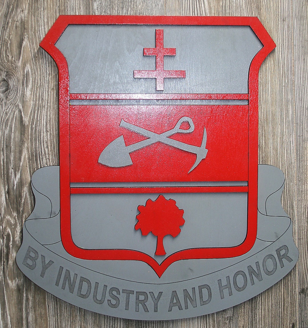 Large 18 Inch 317th Engineer Battalion Insignia - Etsy