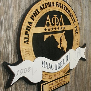 Custom 12"or 18" Alpha Phi Alpha - MAAC Area III Wall Tribute - Etsy