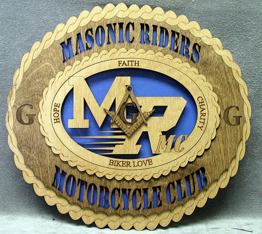 Custom 12" Masonic Riders With Logo Wall Tribute - FREE SHIPPING - Etsy