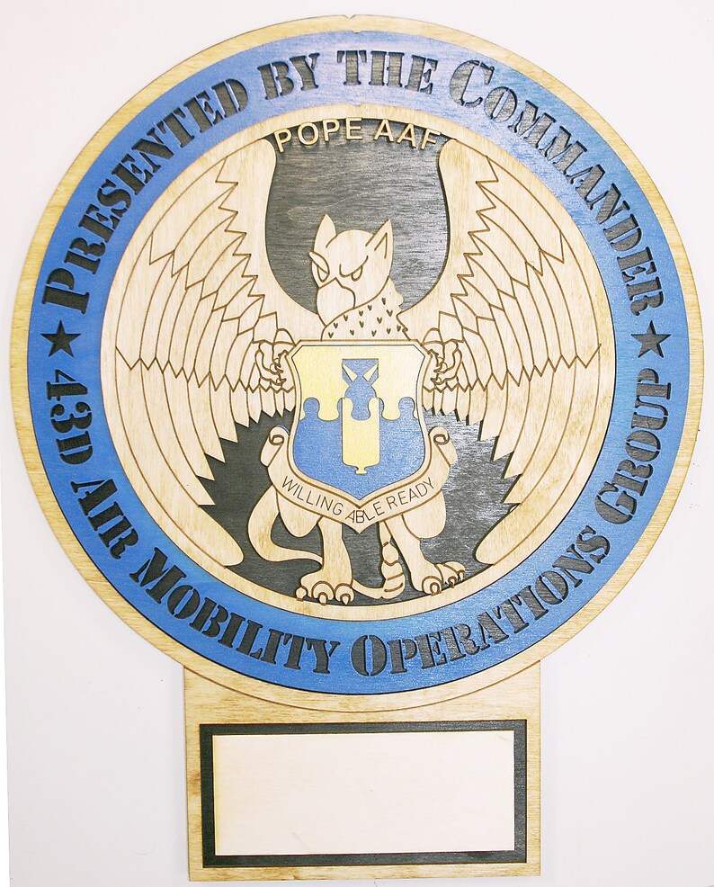 12" and 18" Air Force 43d Air Mobility Operations Group - Etsy