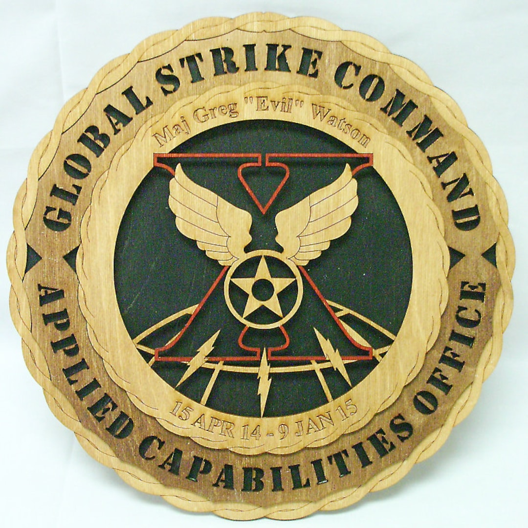 US Air Force Global Strike Command Wood Wall Plaque - 12 Inch - Etsy
