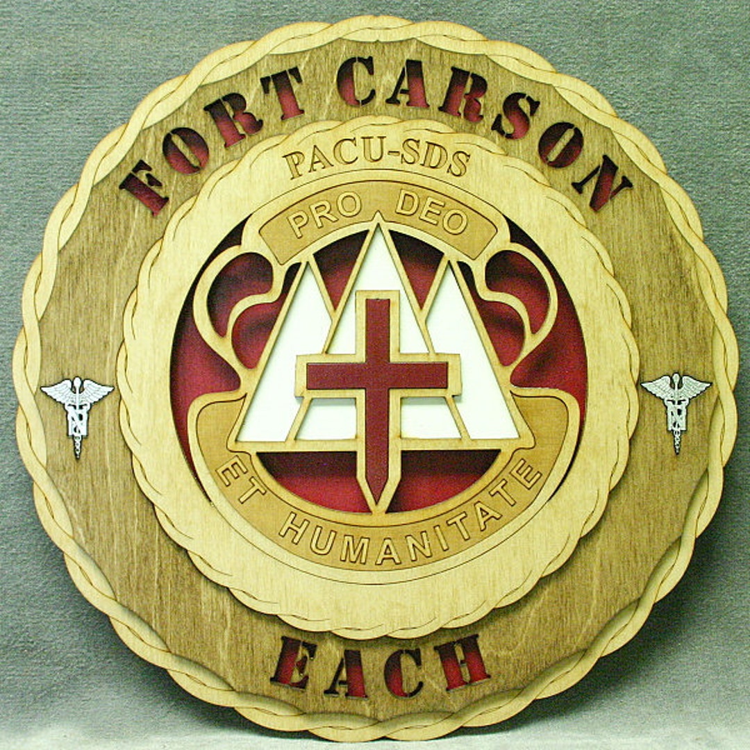 Custom 12"or 18" Wood Army Fort Carson EACH Wall Tribute - Etsy