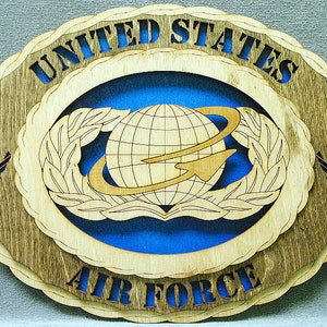 Custom US Air Force Wood Wall Plaque - 12" Personnel Tribute - Etsy