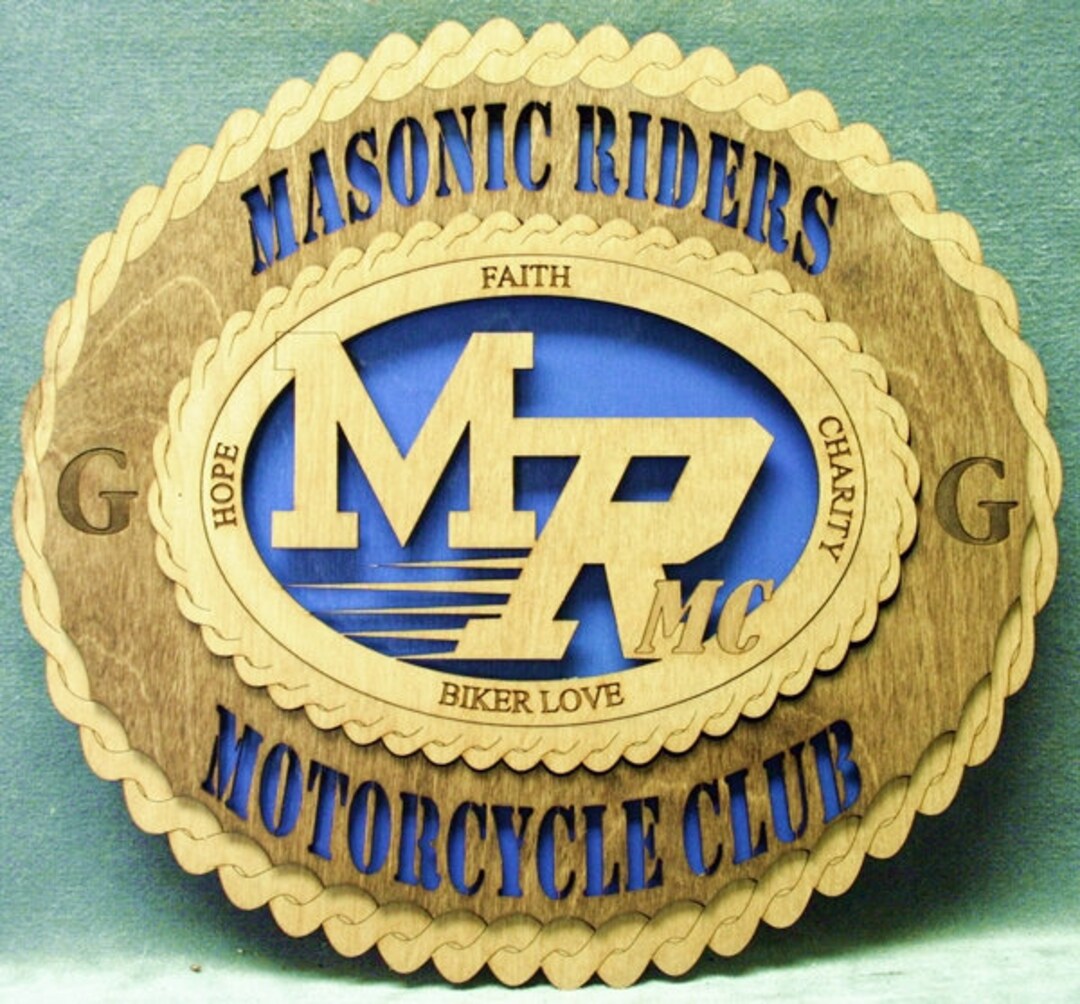 Custom 12" Masonic Riders Wall Tribute - FREE SHIPPING - Etsy
