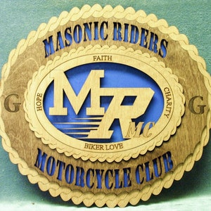 Custom 12" Masonic Riders Wall Tribute - FREE SHIPPING - Etsy