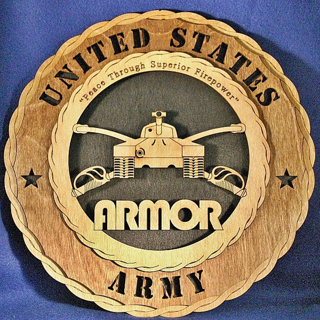 12" and 18" Army Armor Wall Tribute Black - Etsy