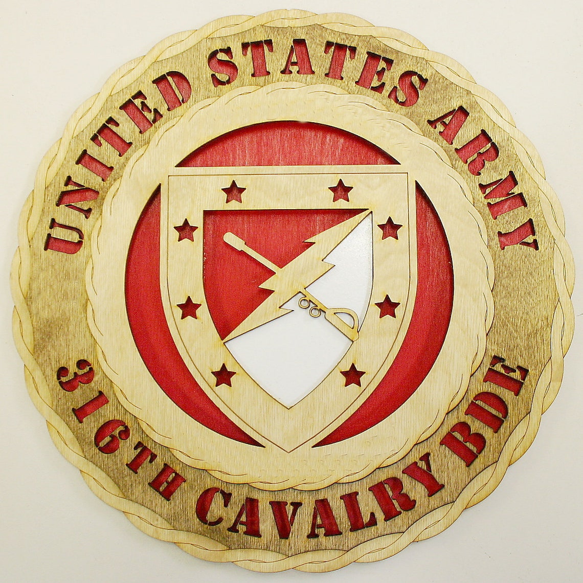 Custom 12"or 18" Army 316th Cavalry BDE Wall Tribute - Etsy
