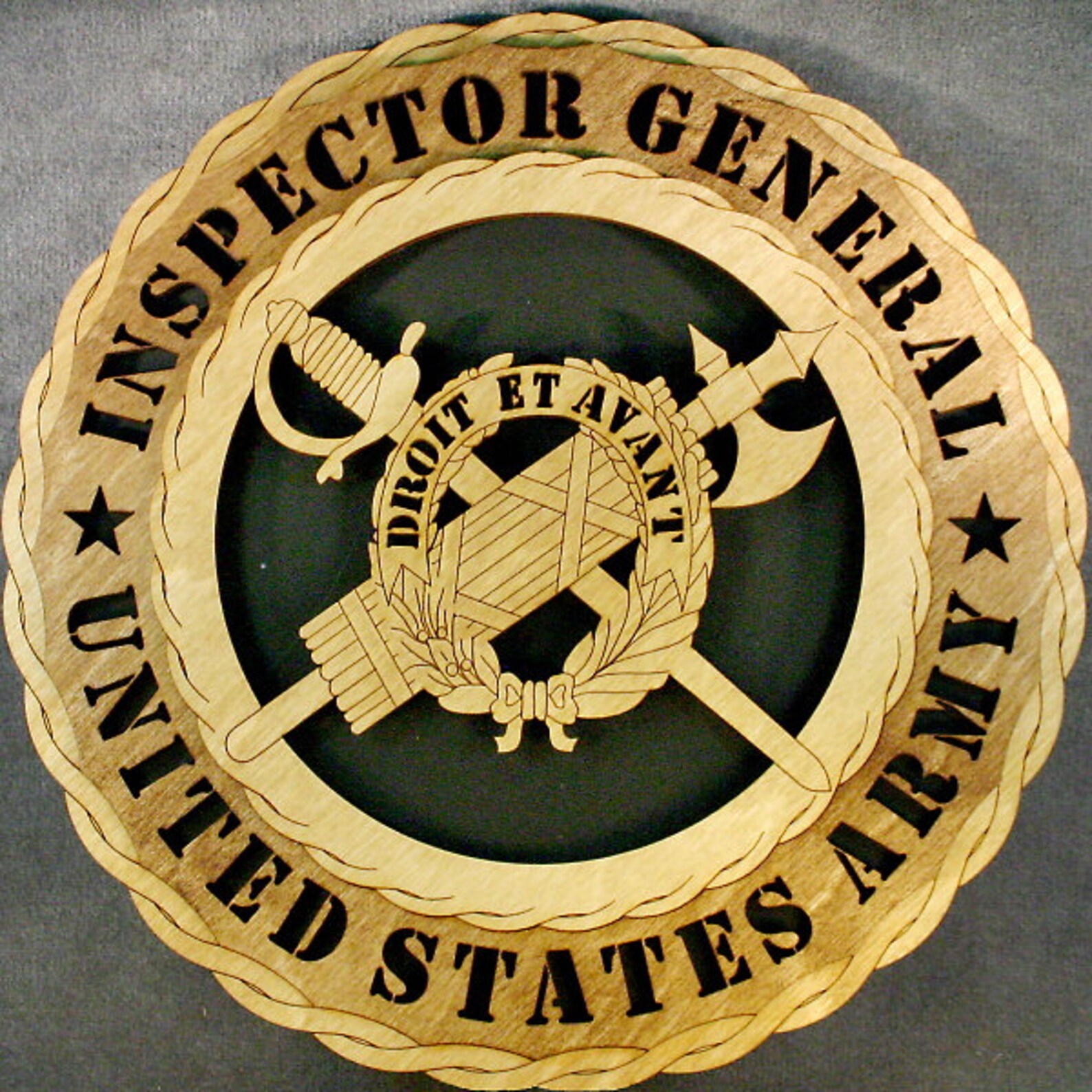 Custom 12 Army Inspector General Wall Tribute - Etsy