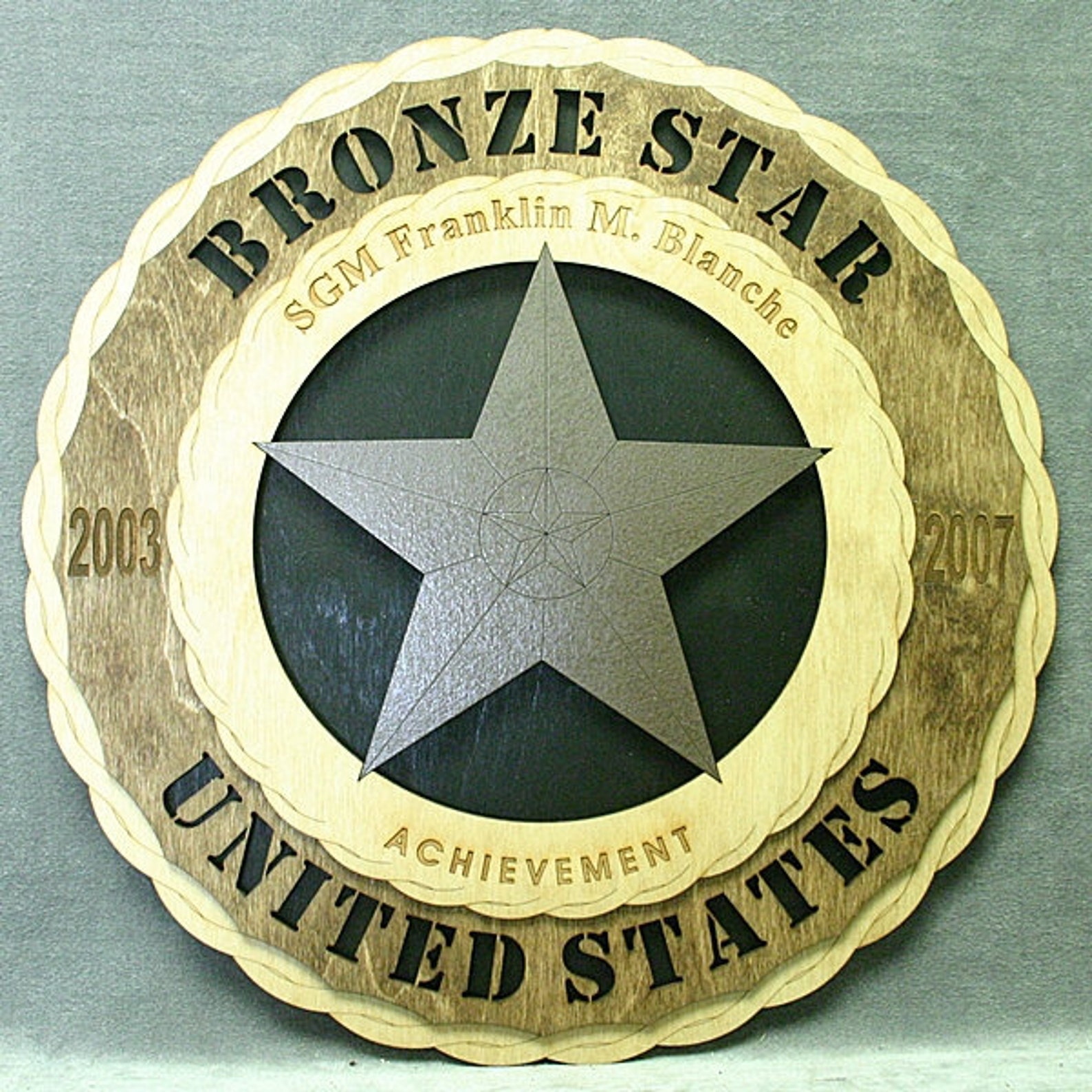 Army Bronze Star Wall Tribute FREE SHIPPING - Etsy