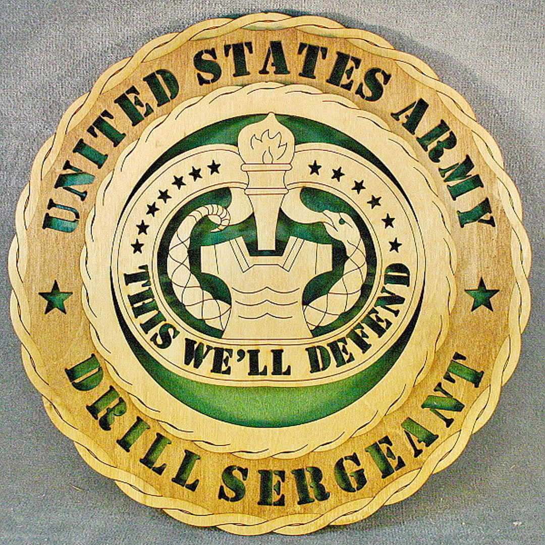 12" and 18" Drill Sergeant Wall Tribute - Etsy
