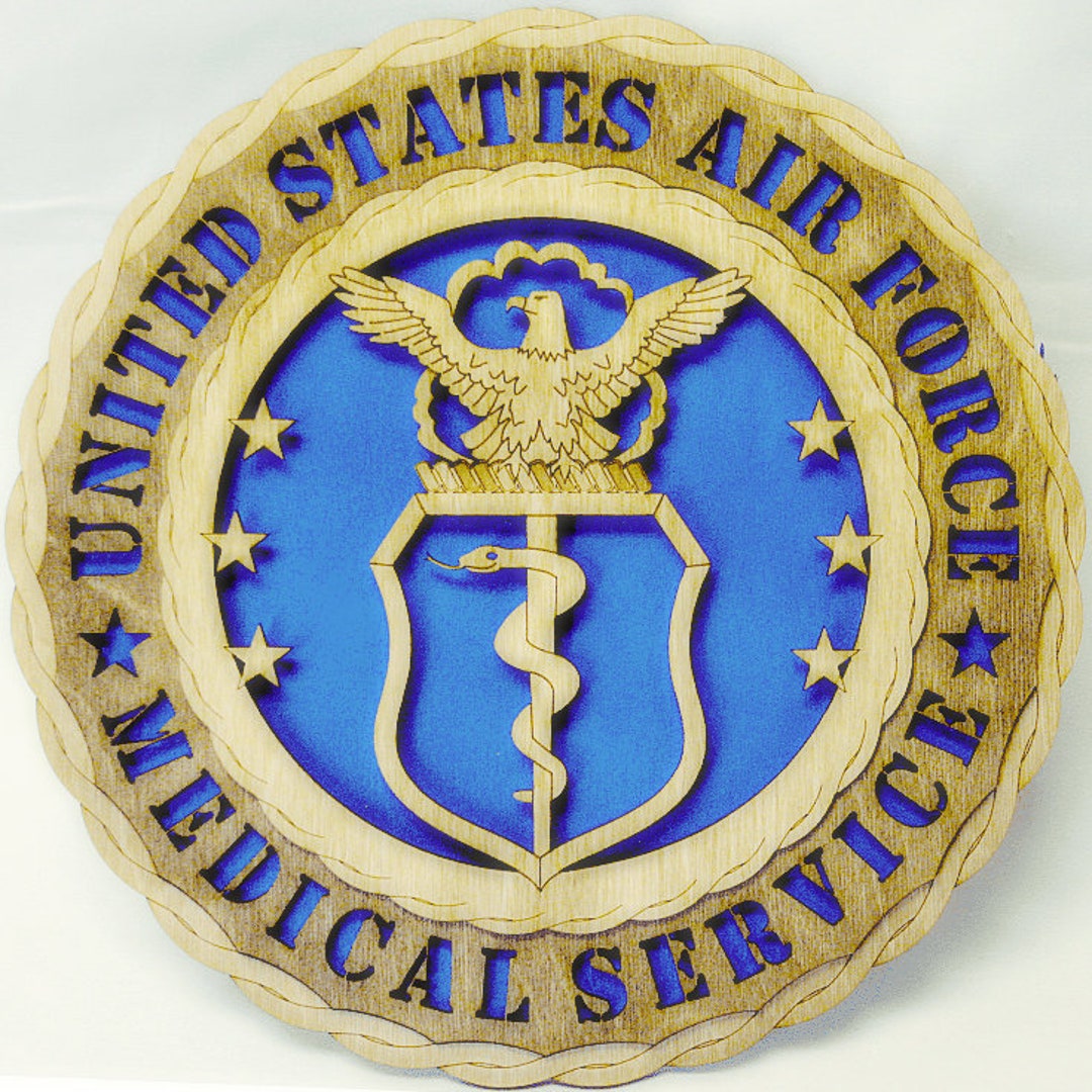 Custom 12"or 18" Wood Air Force Medical Corps Wall Tribute - Etsy
