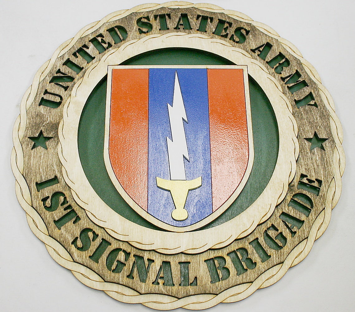 12 and 18 Army 1st Signal Brigade Wall Tribute | Etsy