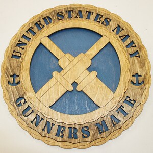 12" and 18" Navy Gunners Mate Rate Wall Tribute - Etsy