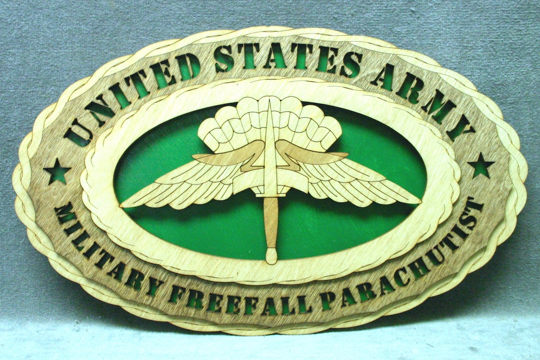Army Freefall Parachutist Wall Tribute - FREE SHIPPING - Etsy