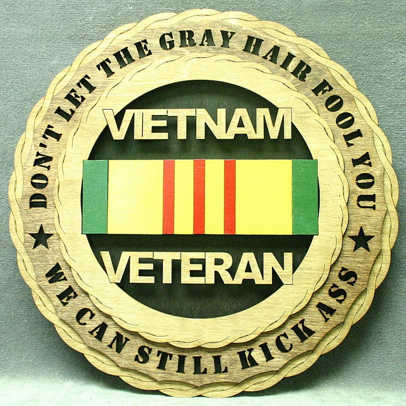 Custom 12 Wood Vietnam Ribbon Veteran Wall Tribute - Etsy