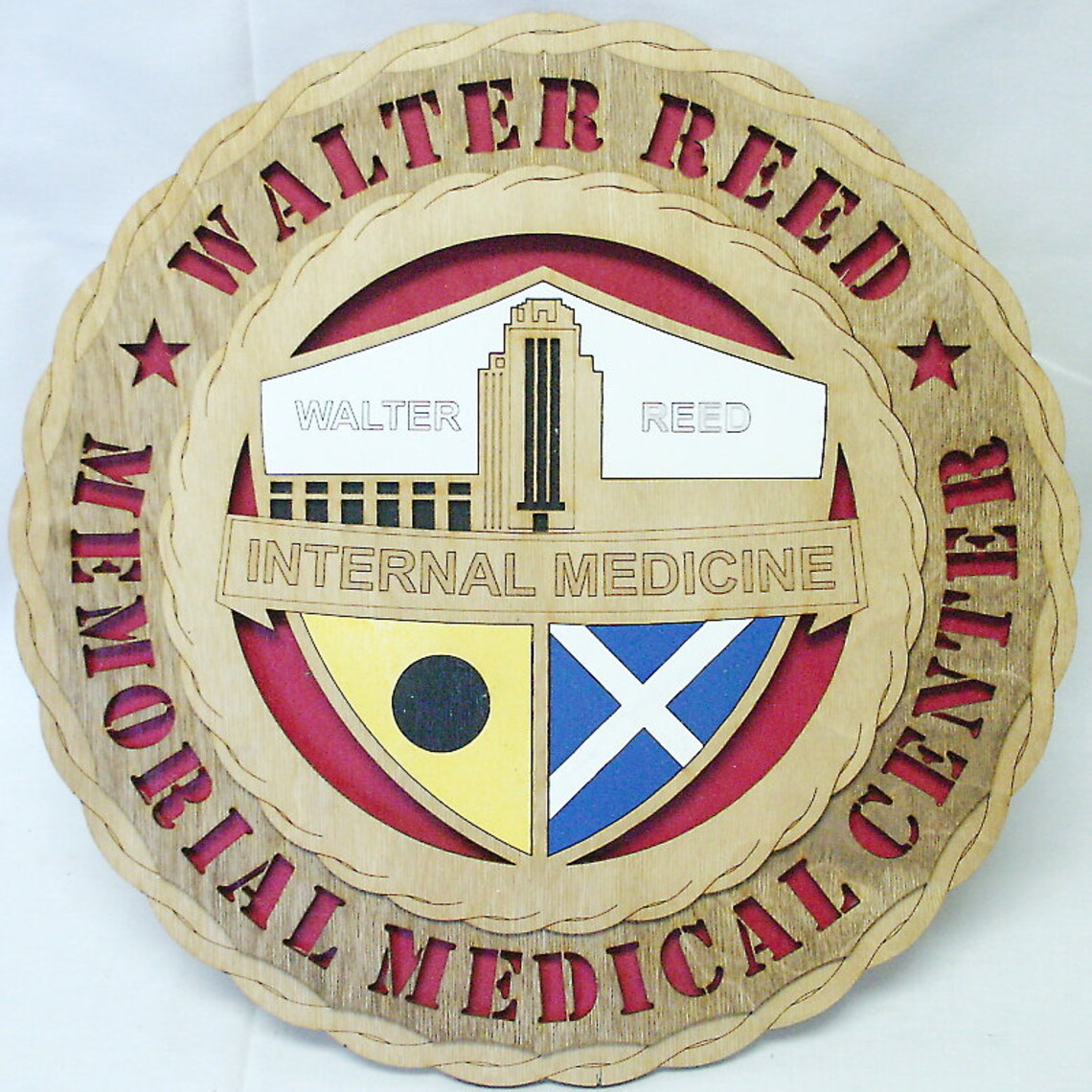 Custom 12or 18 Wood Walter Reed Memorial Medical - Etsy