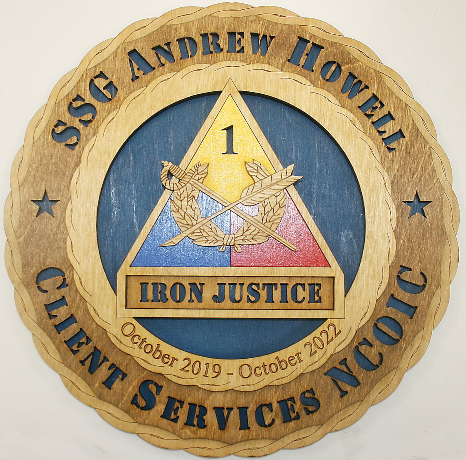 U S Army Iron Justice Wall Tribute - Etsy